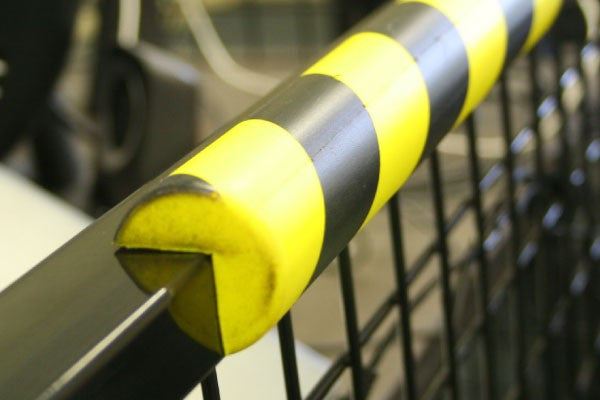 Anti collision Strip Polyurethane Black and Yellow 1metre Length — Euro ...