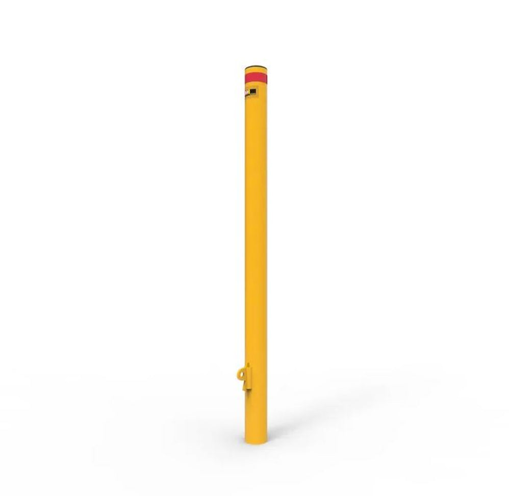 Bollard Metal Sleeve-lok REMOVABLE Posts Galv&Pwd Coat Yellow — Euro ...
