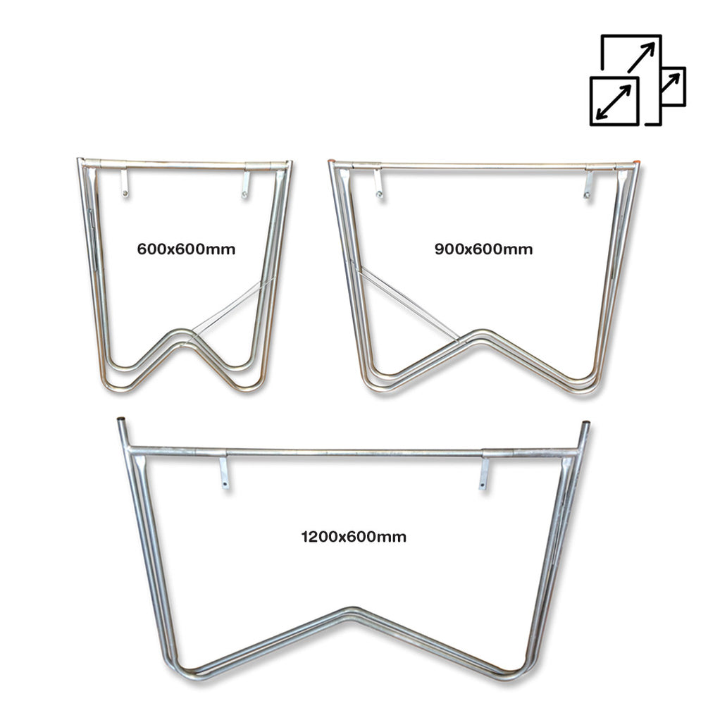 Frame Quadraped SWING STAND to hang METAL sign — Euro Signs & Safety