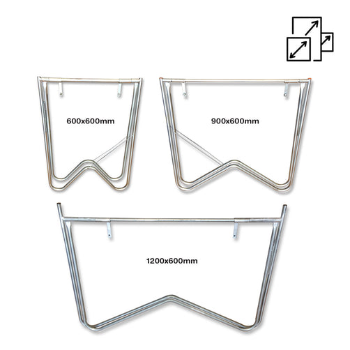 Frame Quadraped SWING STAND to hang METAL sign — Euro Signs & Safety