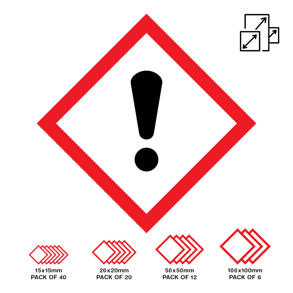 Label ghs ACUTE TOXIC Black/Red/White DECAL — Euro Signs & Safety