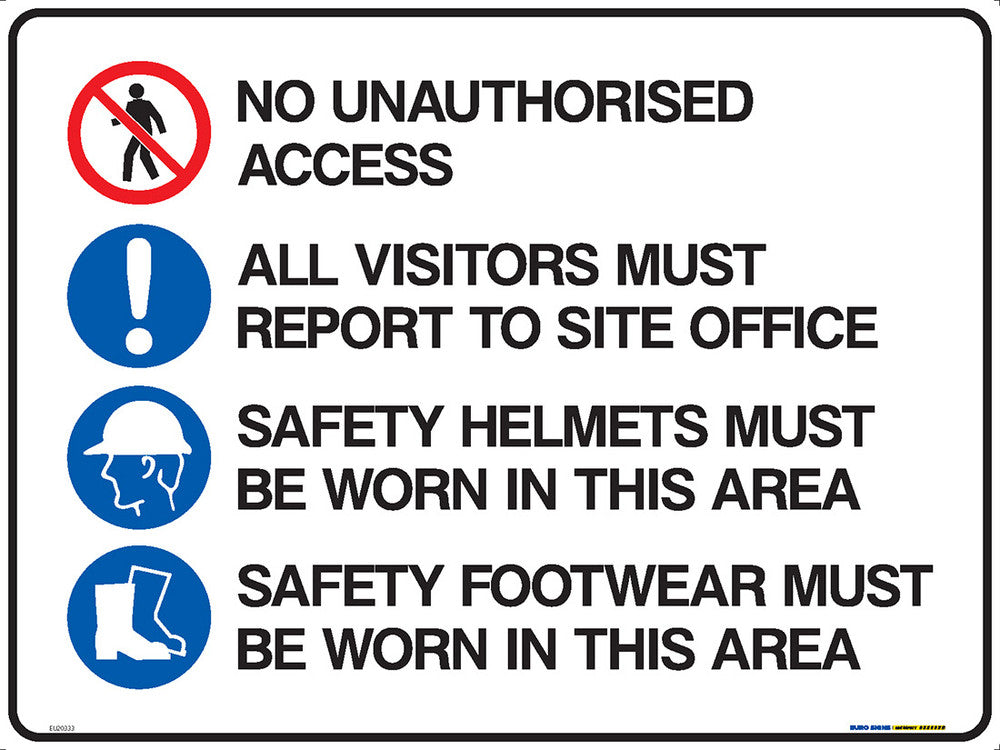 Sign Multi "REGULATION" messages +graphic BLUE/Blk/Red/Wht - w600 x h4 ...