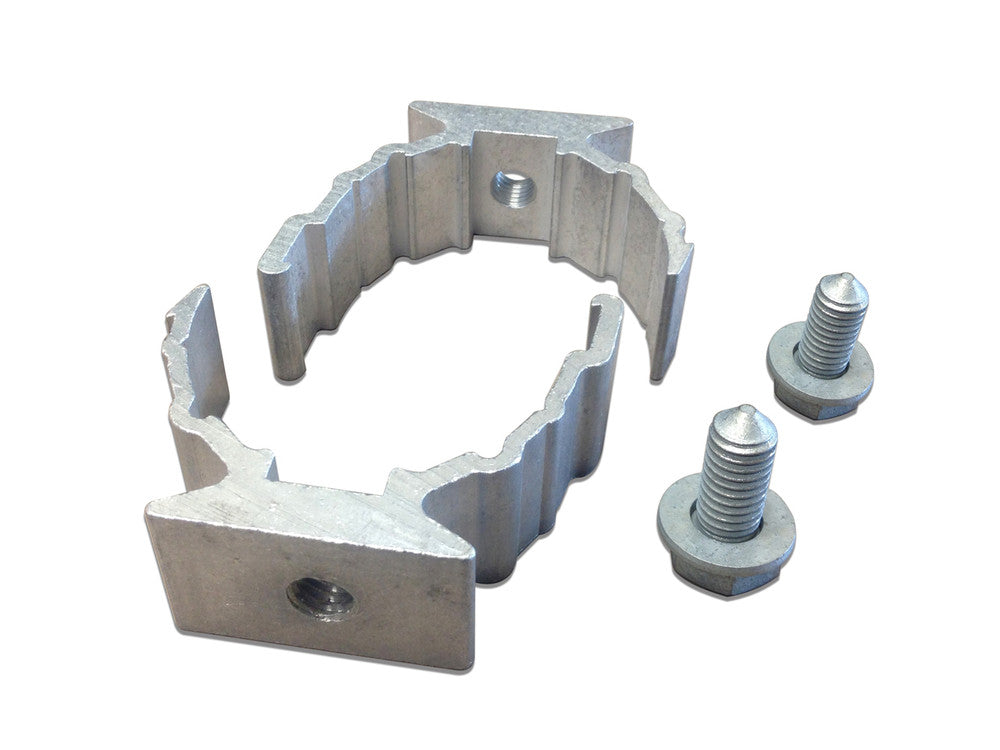 Sign Fitting POST BRAKET dia 60mm with 2 fittings points inc BOLTS & W ...