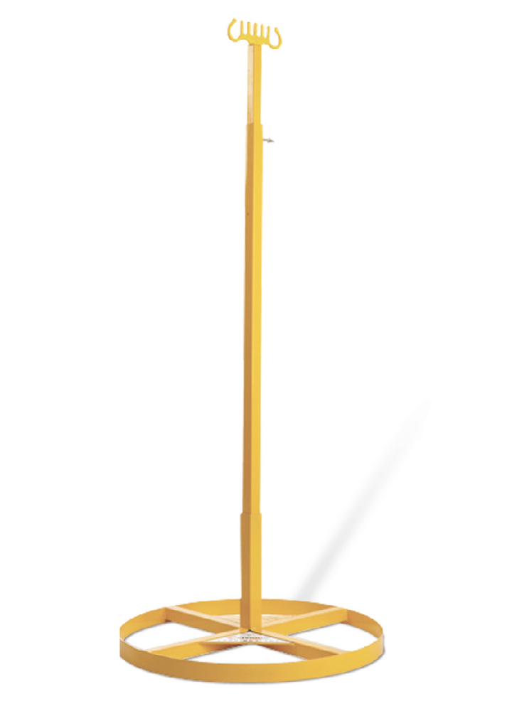 Cable Lead Stand Extendable 1.5 to 2.6m YELLOW — Euro Signs & Safety