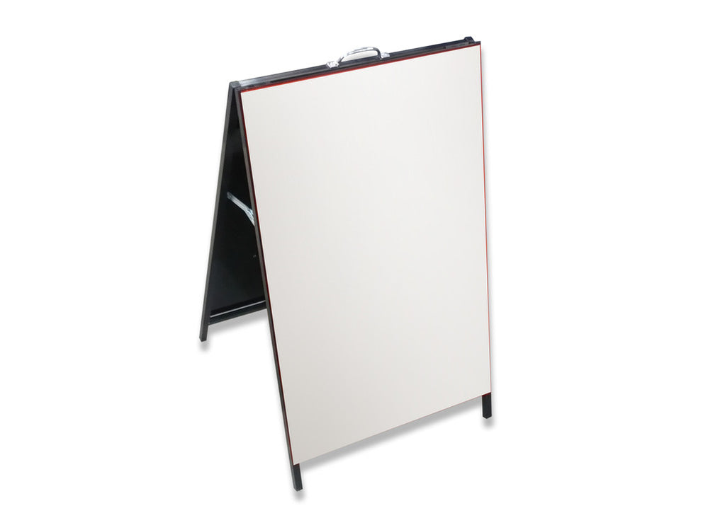 Frame Sign A Frame - Blk/Metal wth BLANK Solid Faces - w600 x h900mm ...