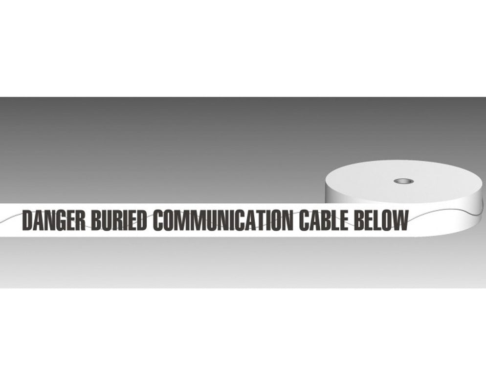 Tape BURIED COMMUNICATIONS CABLE BELOw - U/Ground Detectable w100mm x ...