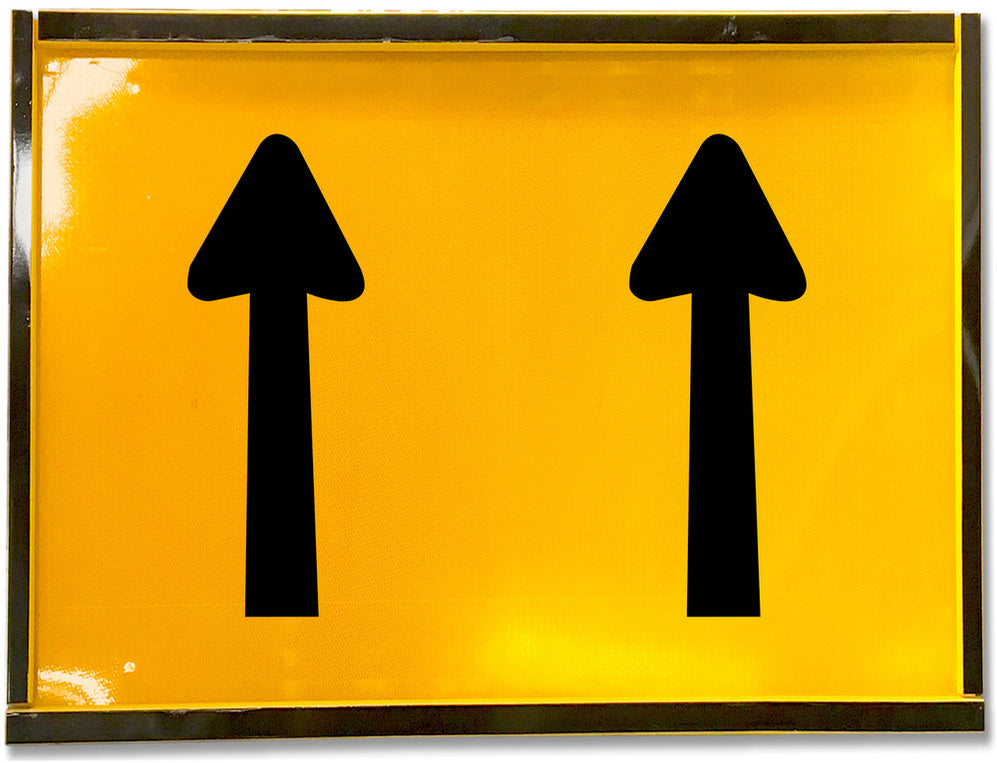 Sign for Box Section LANE STATUS Class 1 reflc Blk/Ylw - w1200 x h900m ...